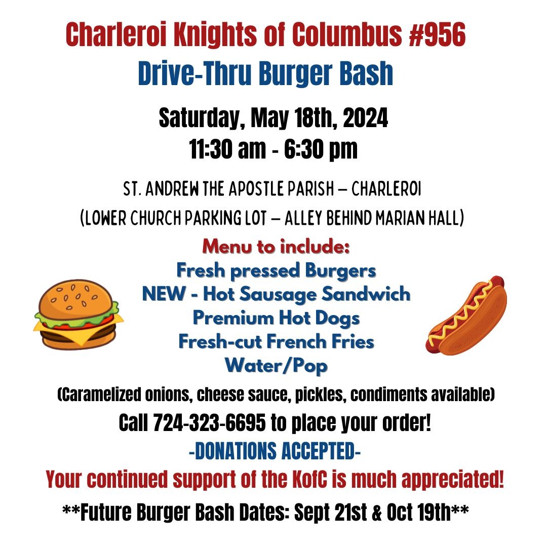 Upcoming Social Events & Fundraisers - Saint Andrew the Apostle ...