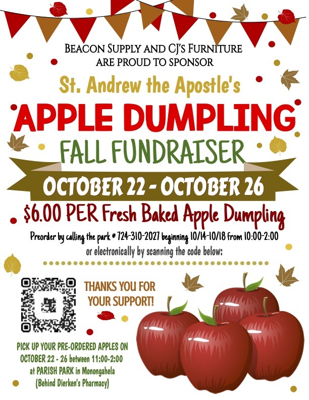 Upcoming Social Events & Fundraisers - Saint Andrew the Apostle ...