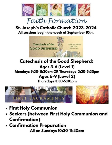 Catechism Classes (CFF) and RCIA - St Joseph Catholic Church - Auburn, CA