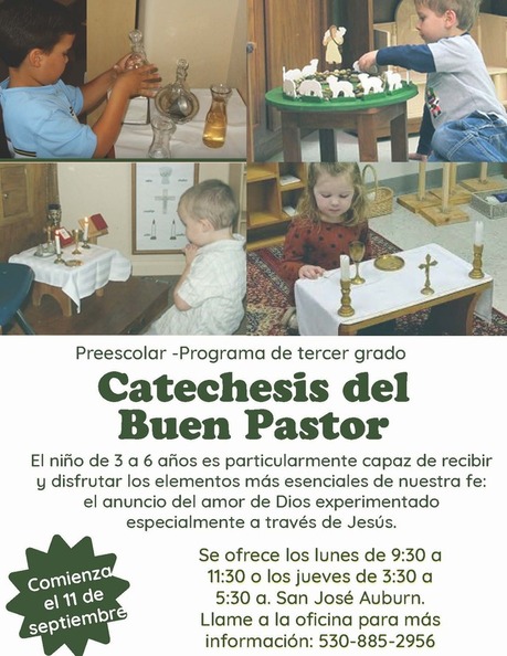 Catechism Classes (CFF) and RCIA - St Joseph Catholic Church - Auburn, CA
