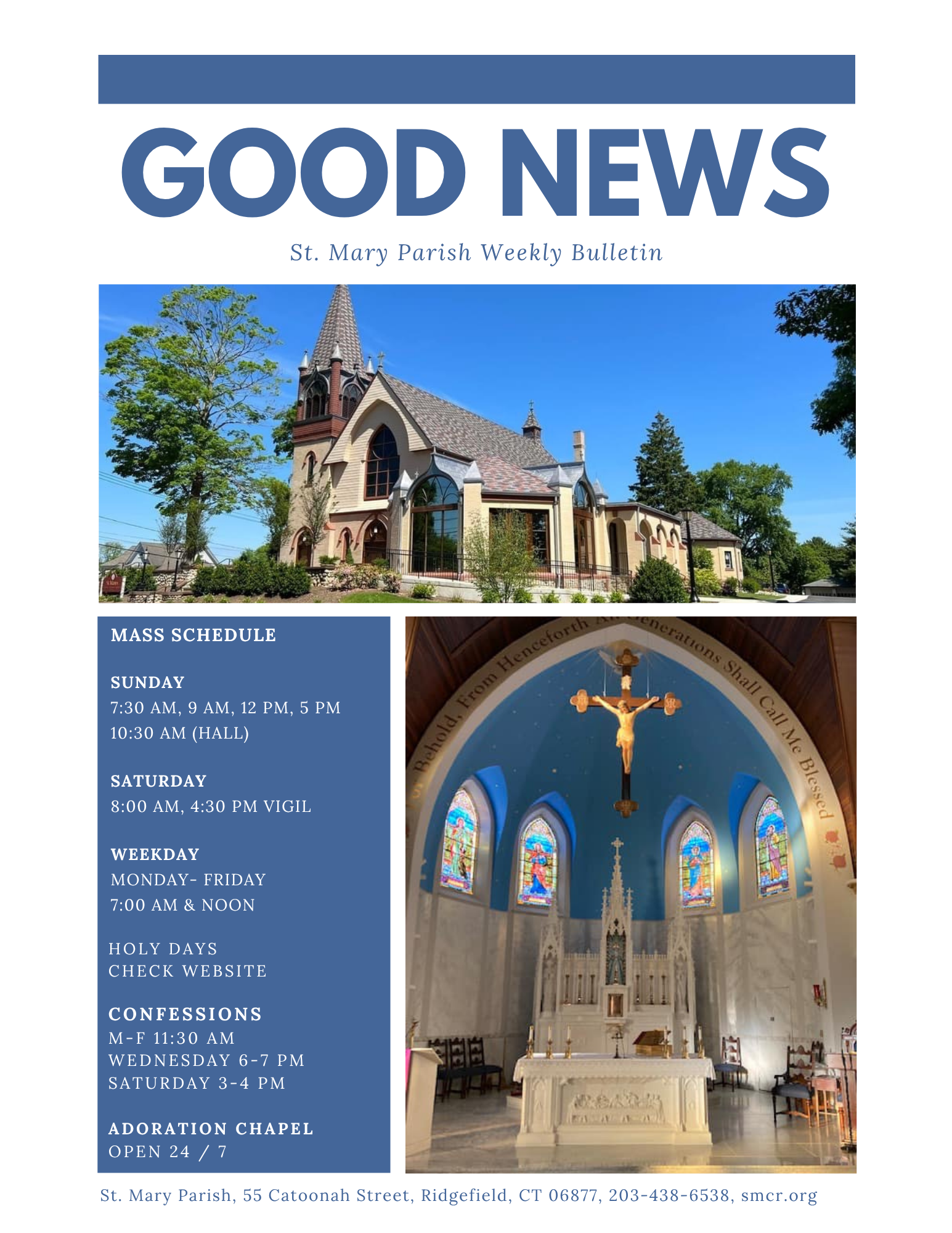 Bulletins & Newsletters | St. Mary Parish | Ridgefield, CT