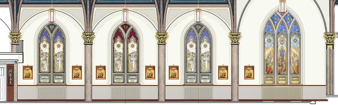 St. Paul's Newman Center | Chapel Windows | Fargo, ND