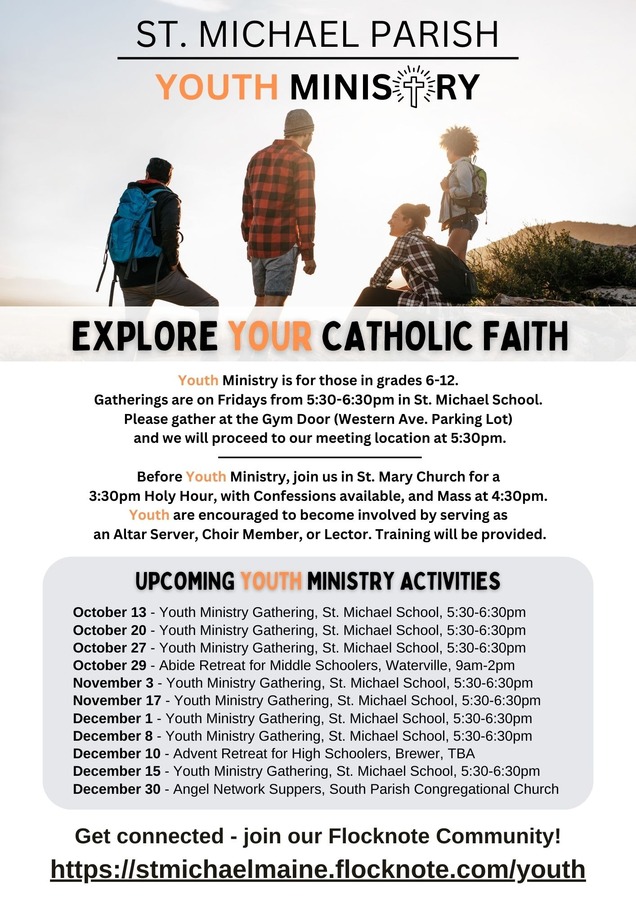 Youth Ministry | St. Michael Catholic Parish | Augusta, ME