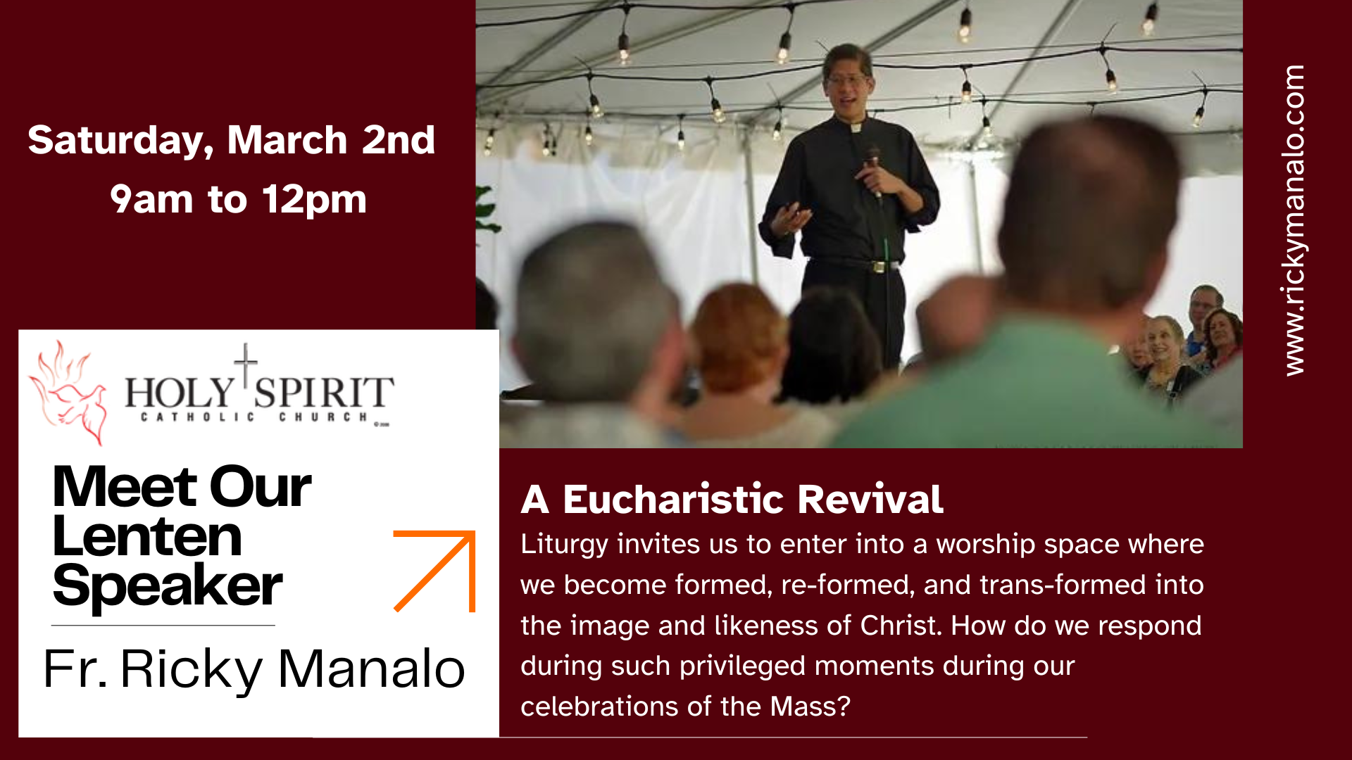 Upcoming Events - Holy Spirit - Las Vegas, NV