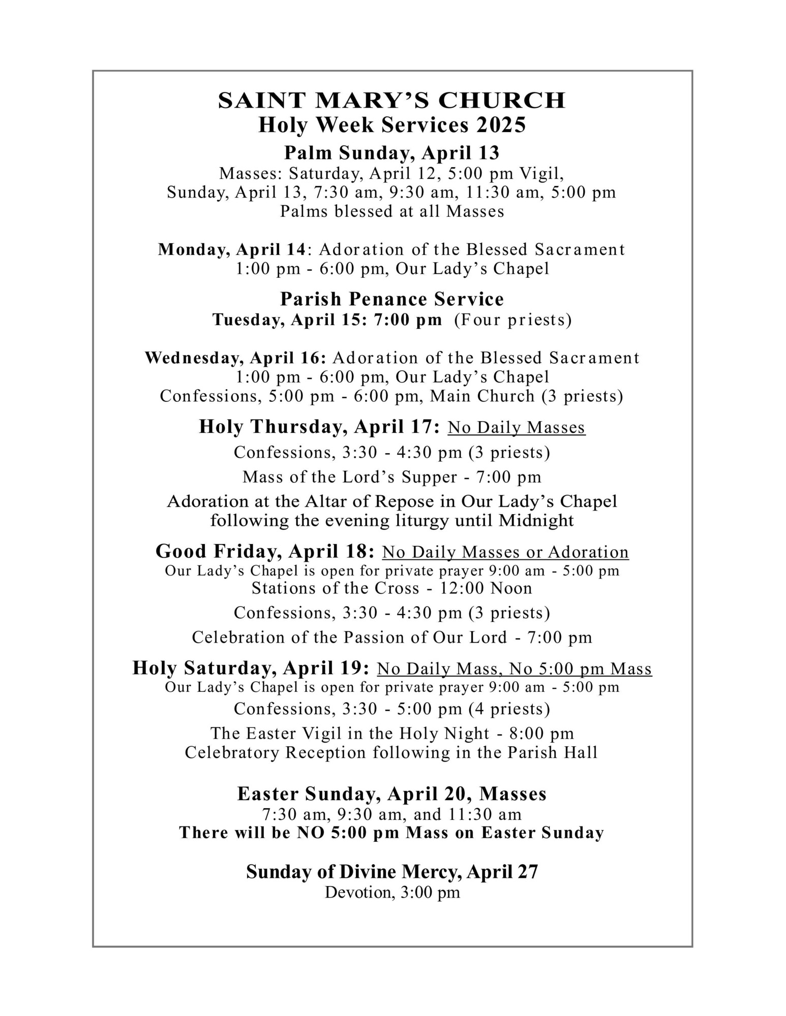 St. Mary's Catholic Church | Rockville, MD