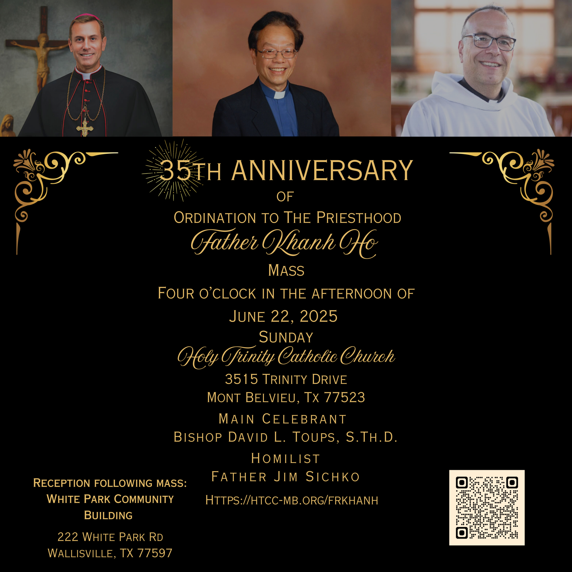 Reception is AT CAPACITY. - Holy Trinity Catholic Church - Mont Belvieu, TX