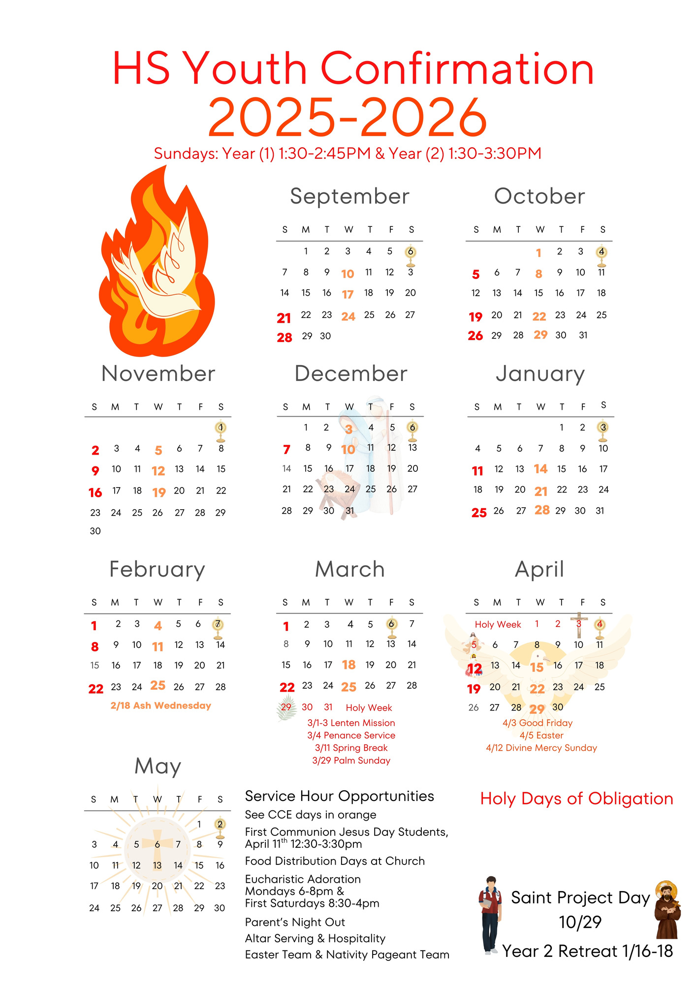 Youth Confirmation Registration - Holy Trinity Catholic Church - Mont ...