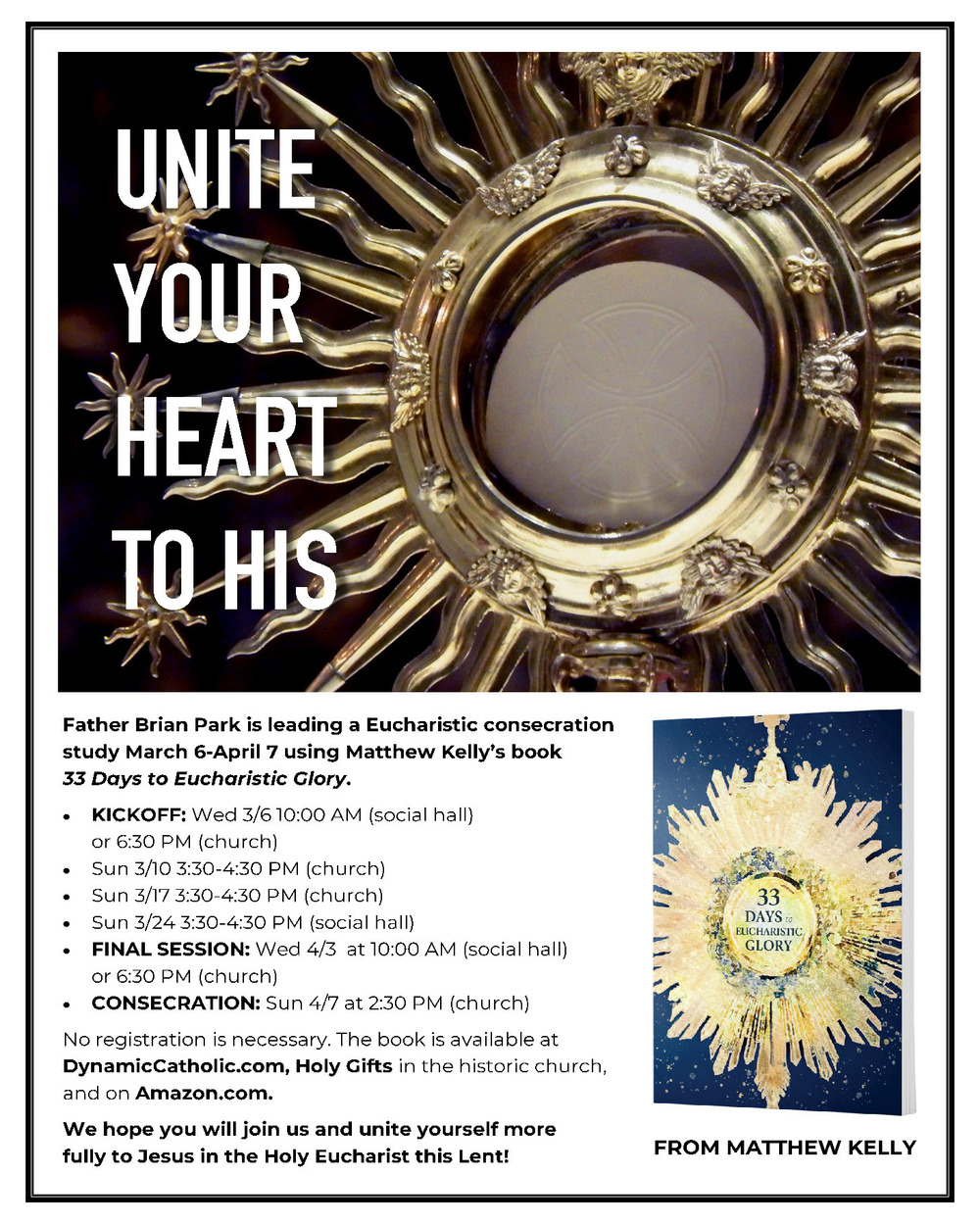 Join 33 Days to Eucharistic Glory with Father Park! - St. Michael ...