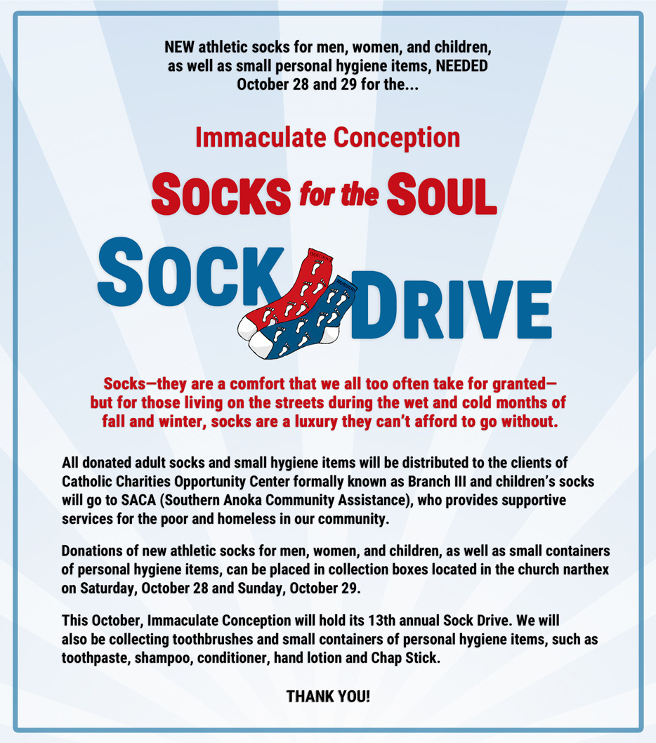 The Church of the Immaculate Conception | "Socks for the Soul" Sock ...