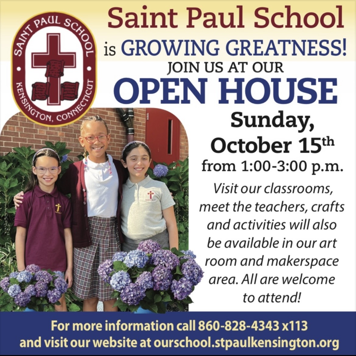 Open House Information | Saint Paul Catholic School | Kensington, CT