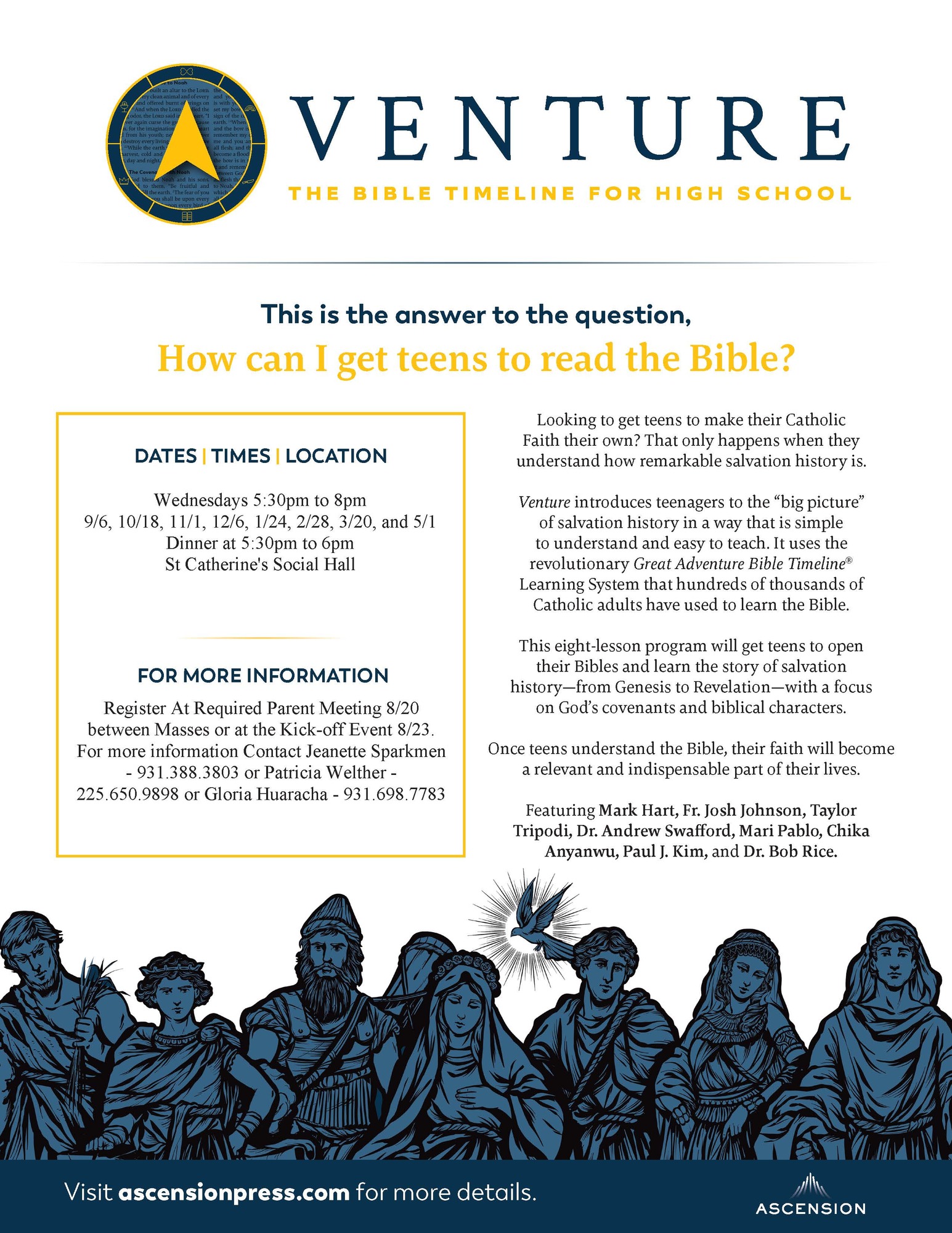 Youth Flyers - St. Catherine of Siena Catholic Church - Columbia, TN