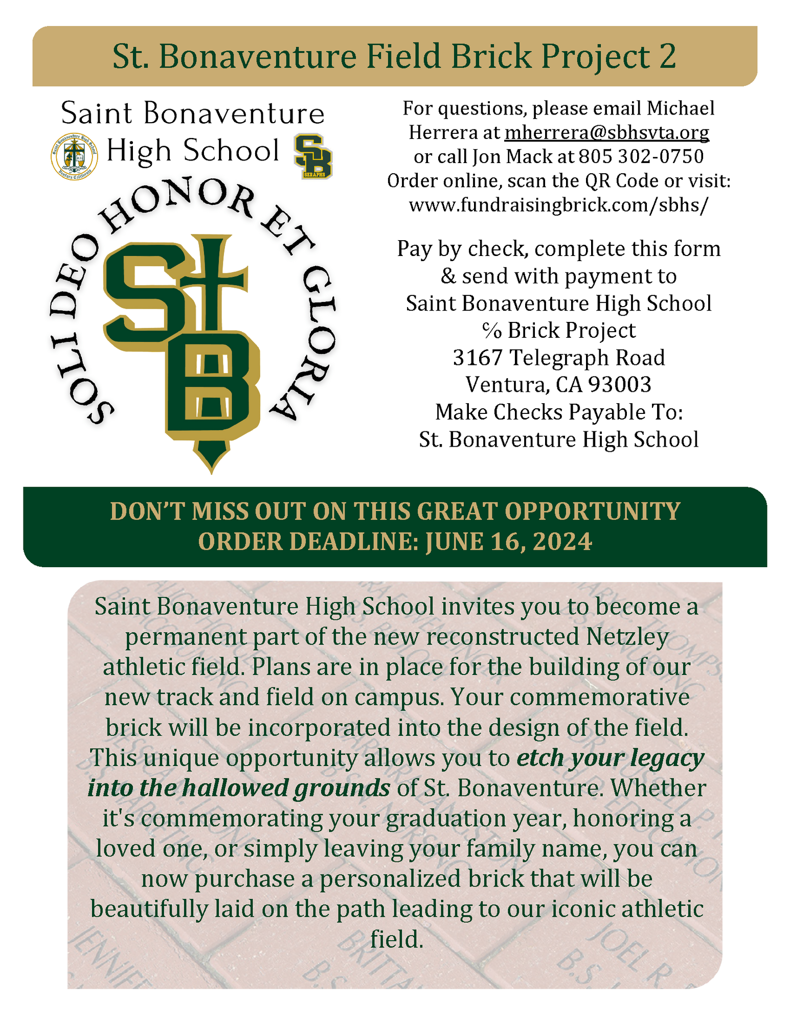 St. Bonaventure Catholic High School - Ventura, CA