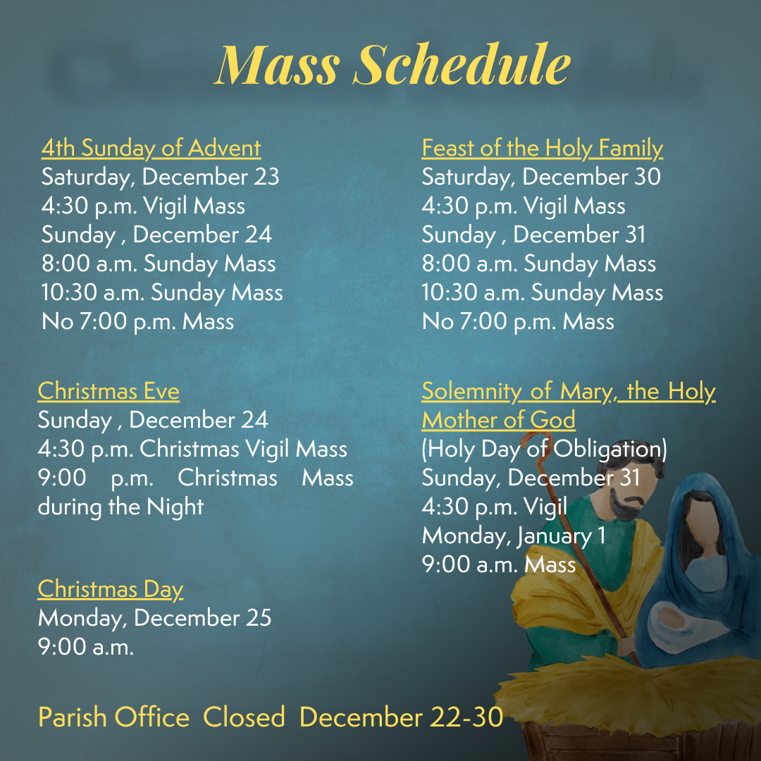 Worship Times - Our Lady of the Gulf Catholic Church - Gulf Shores, AL