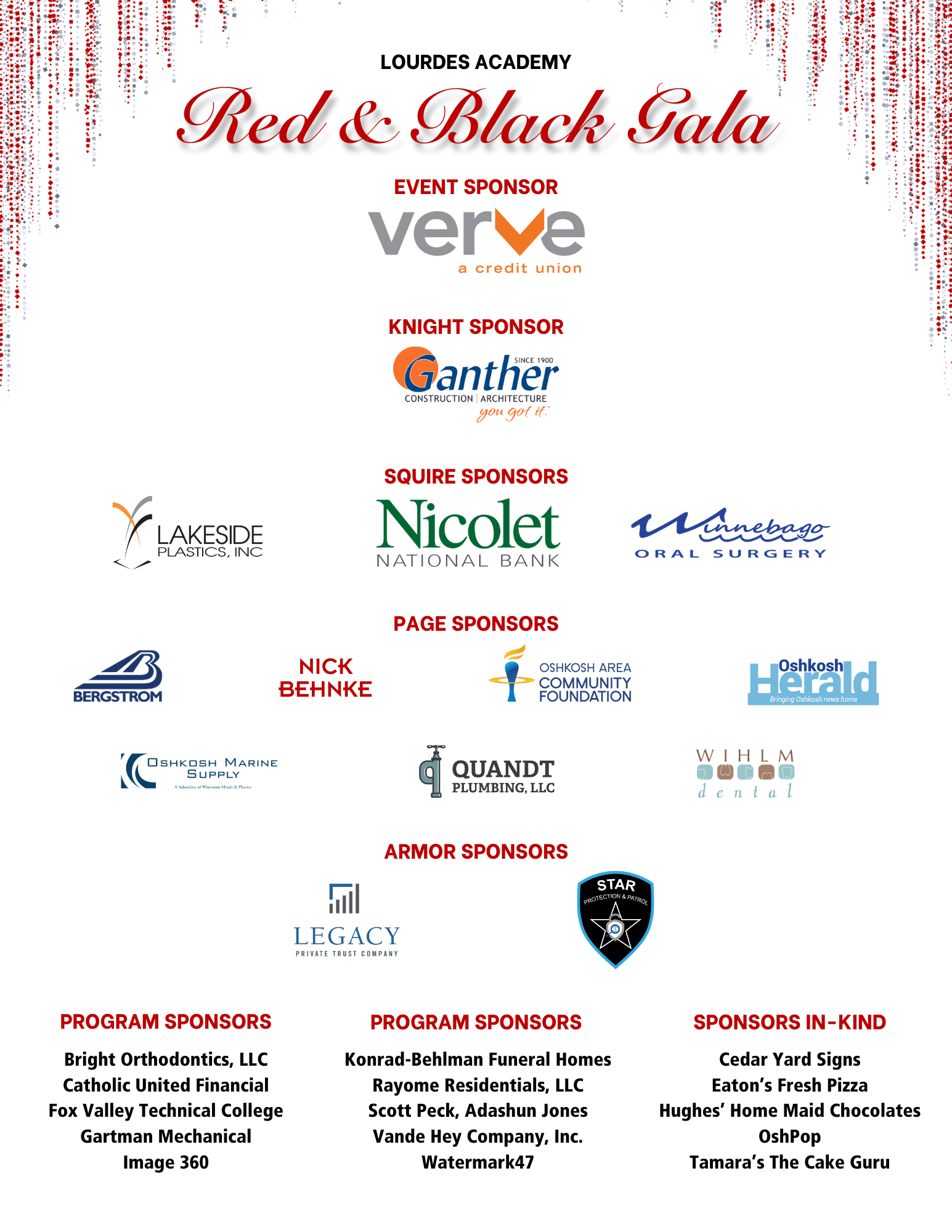 Lourdes Academy | Red & Black Gala | Oshkosh, WI