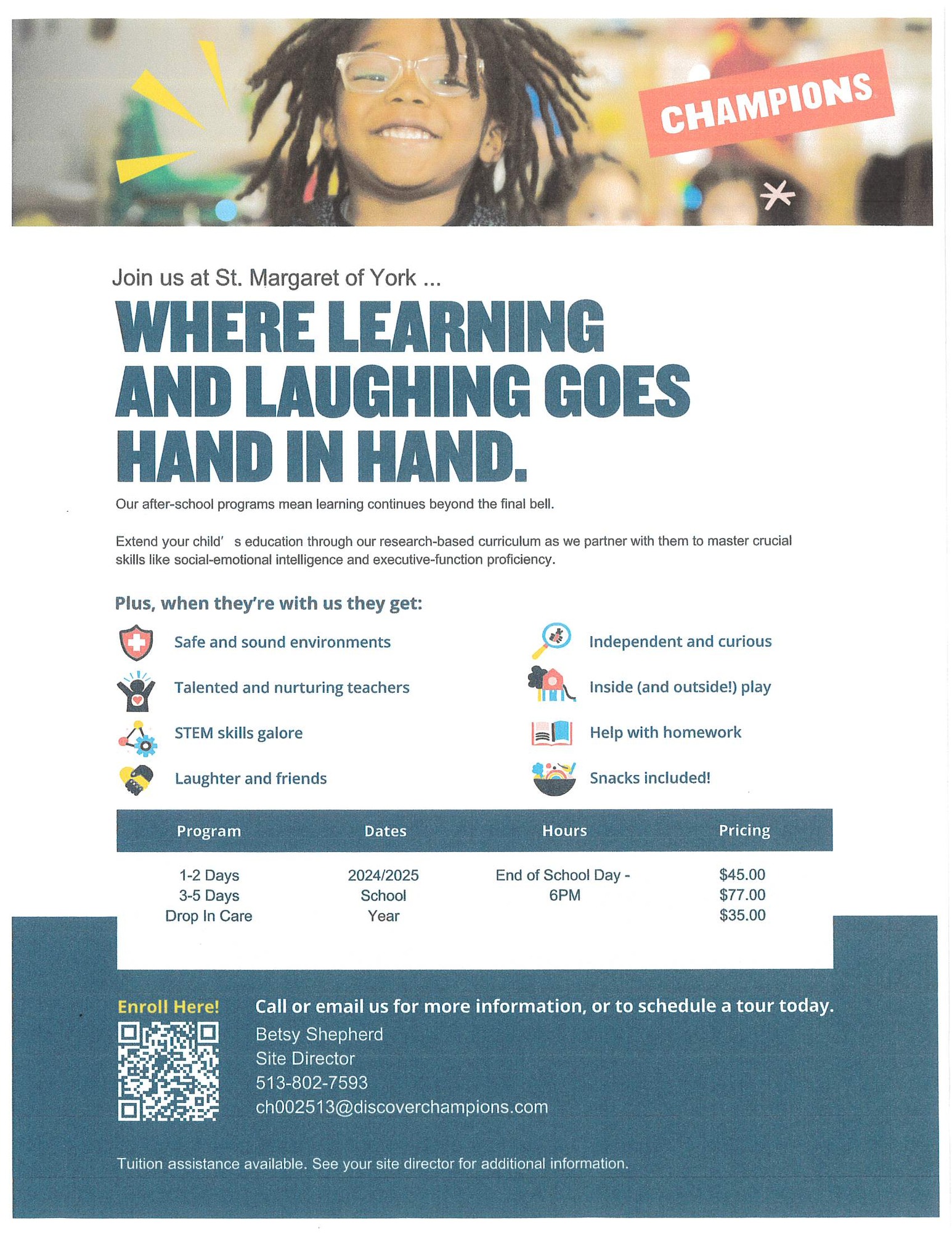 After School Care - Saint Margaret of York - Loveland, OH