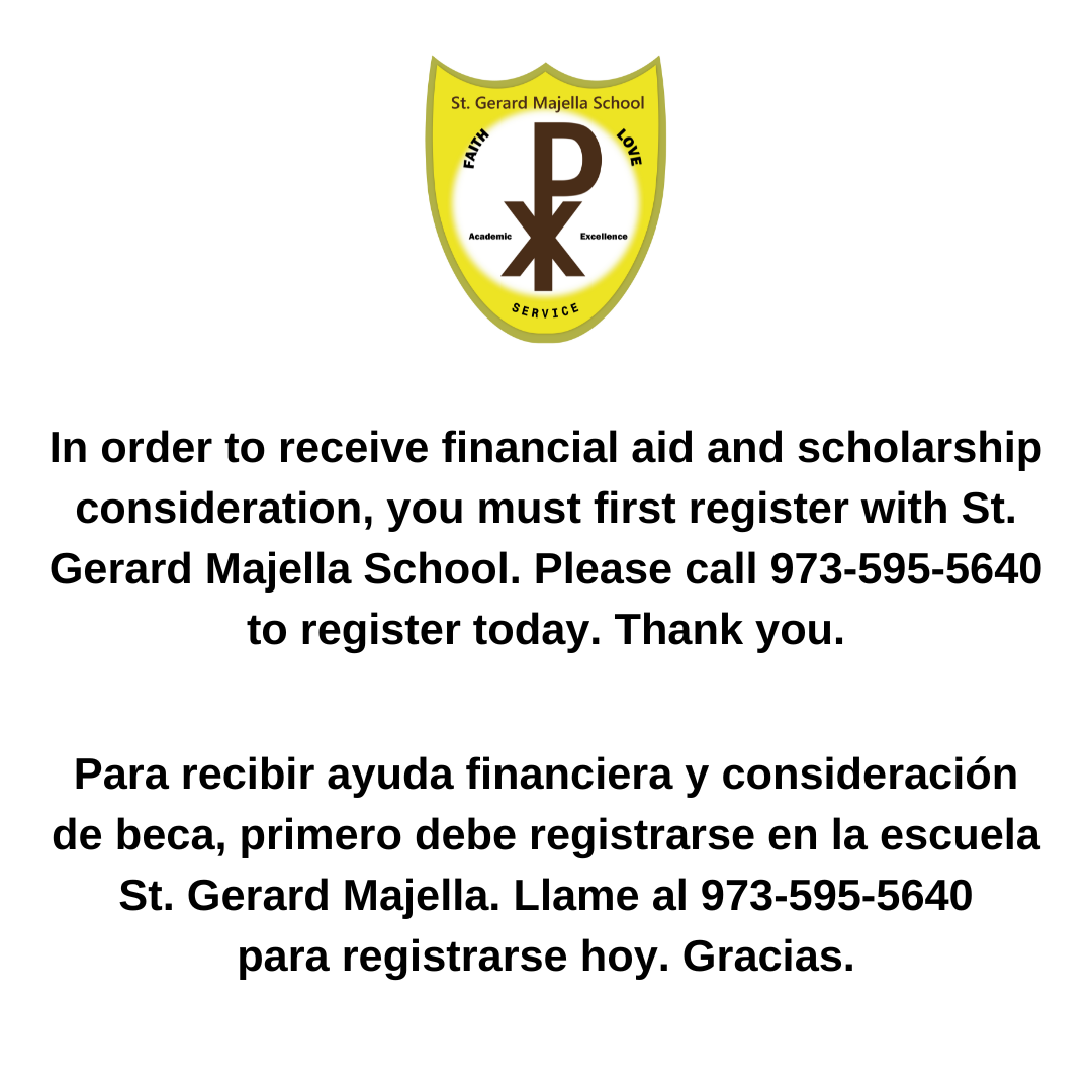 Registration - St. Gerard Majella School - Patterson, NJ