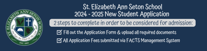 Application - St. Elizabeth Ann Seton School - Kenner, LA