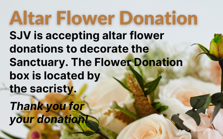 Altar Flower Donation | St. John Vianney Catholic Church | Rio Rancho, NM