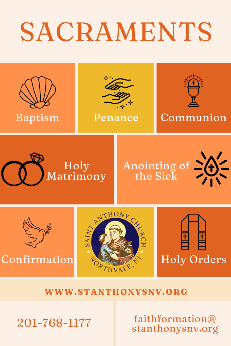 The Sacraments - Saint Anthony Roman Catholic Church - Northvale, NJ