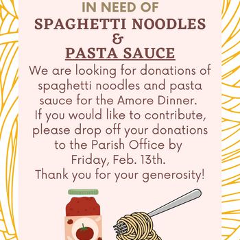 Amore Dinner Donations - Divine Mercy - IA