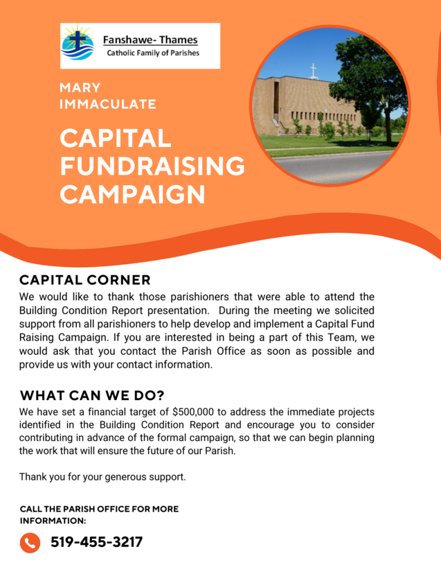 Capital Campaign Poster - Fanshawe-Thames Catholic Family of Parishes ...