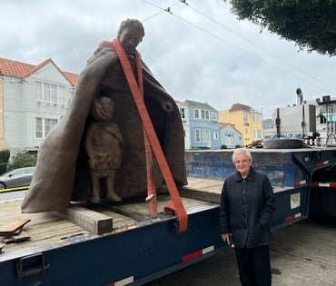 Sisters of the Presentation - Nano Nagle Statue Arrives - San Francisco, CA