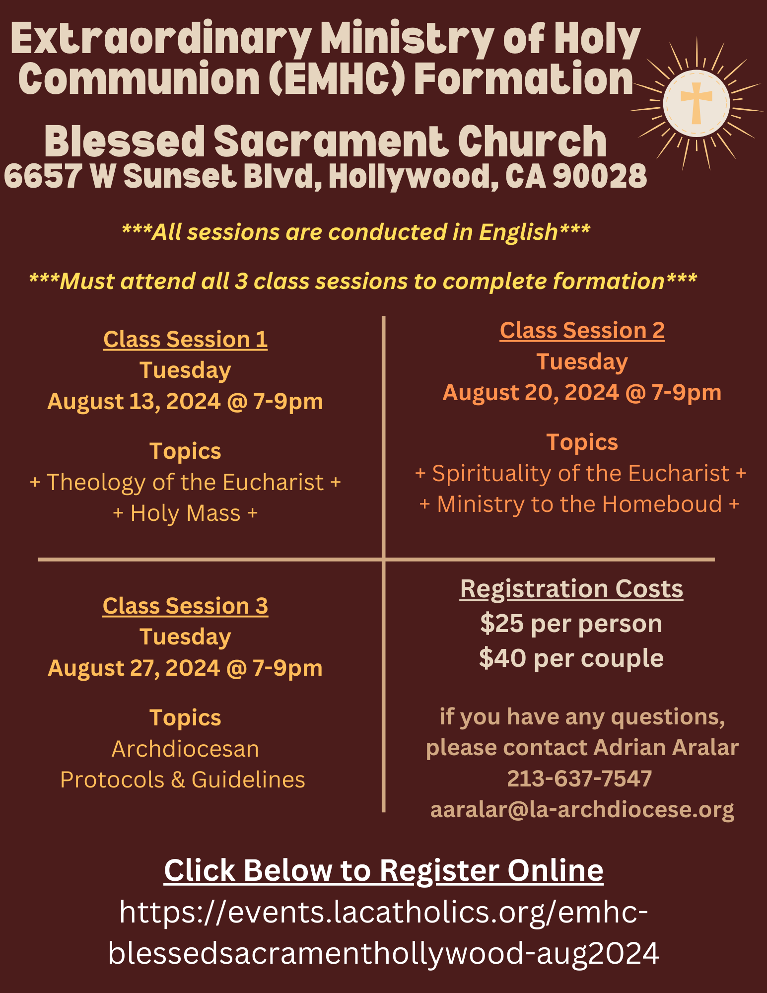 Liturgy Formation Workshops/ Talleres de Formación Litúrgica - Arch ...