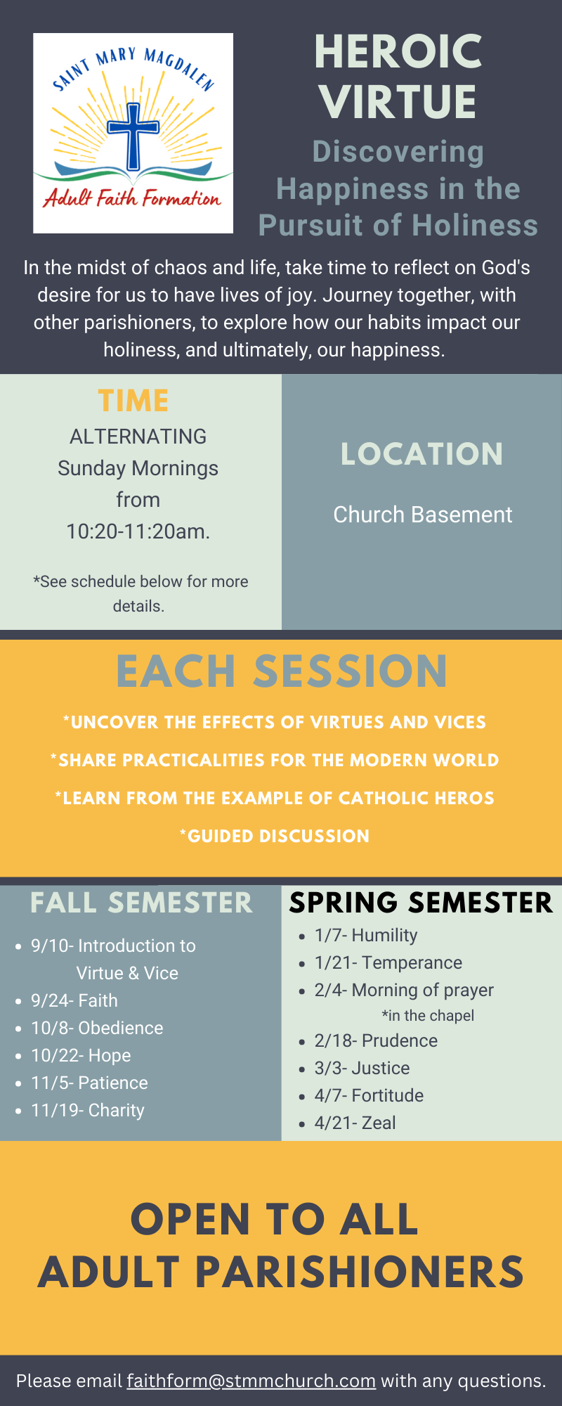 Adult Faith Formation - Saint Mary Magdalen Catholic Church - Brentwood, MO