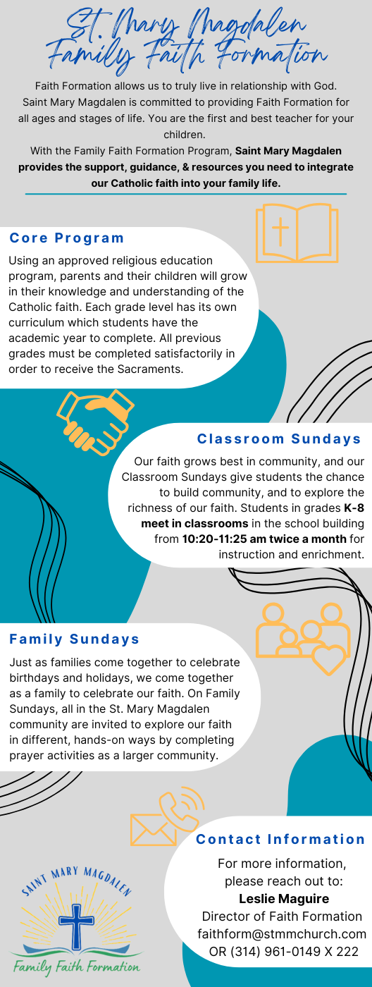 Family Faith Formation - Saint Mary Magdalen Catholic Church ...