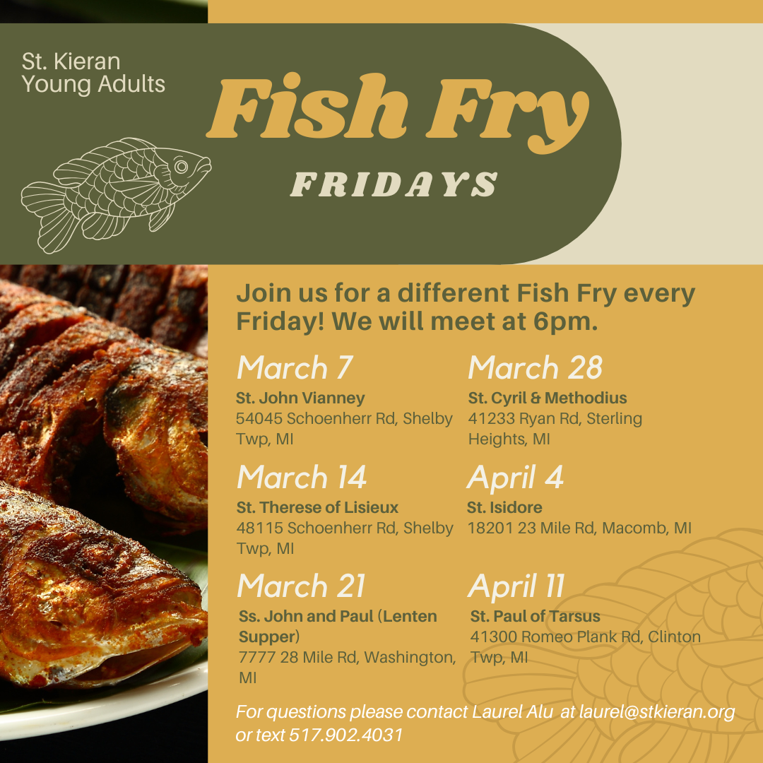 Upcoming Events | St. Kieran Catholic Church | Shelby Township, MI