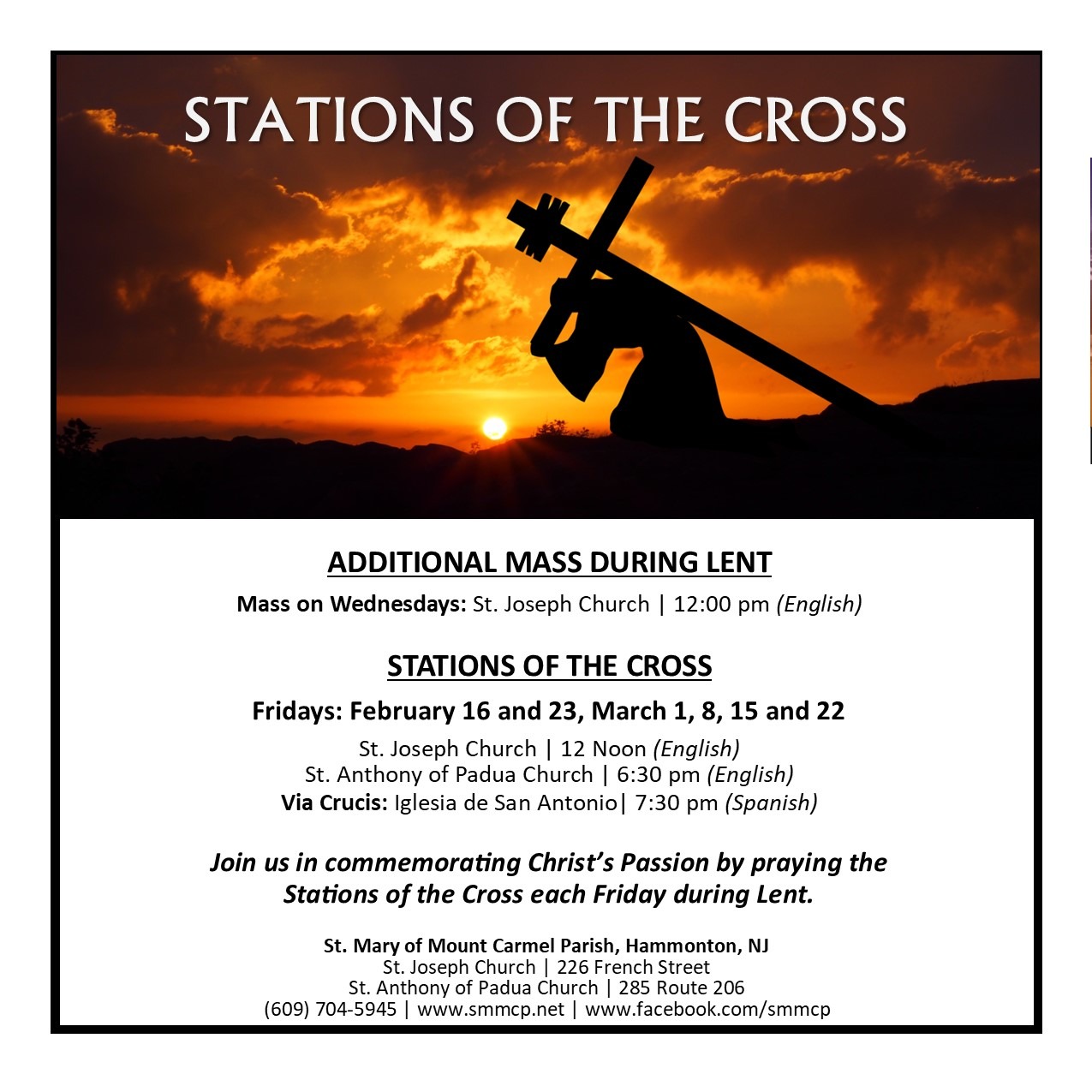 Stations of the Cross - St. Mary of Mount Carmel Parish - Hammonton, NJ