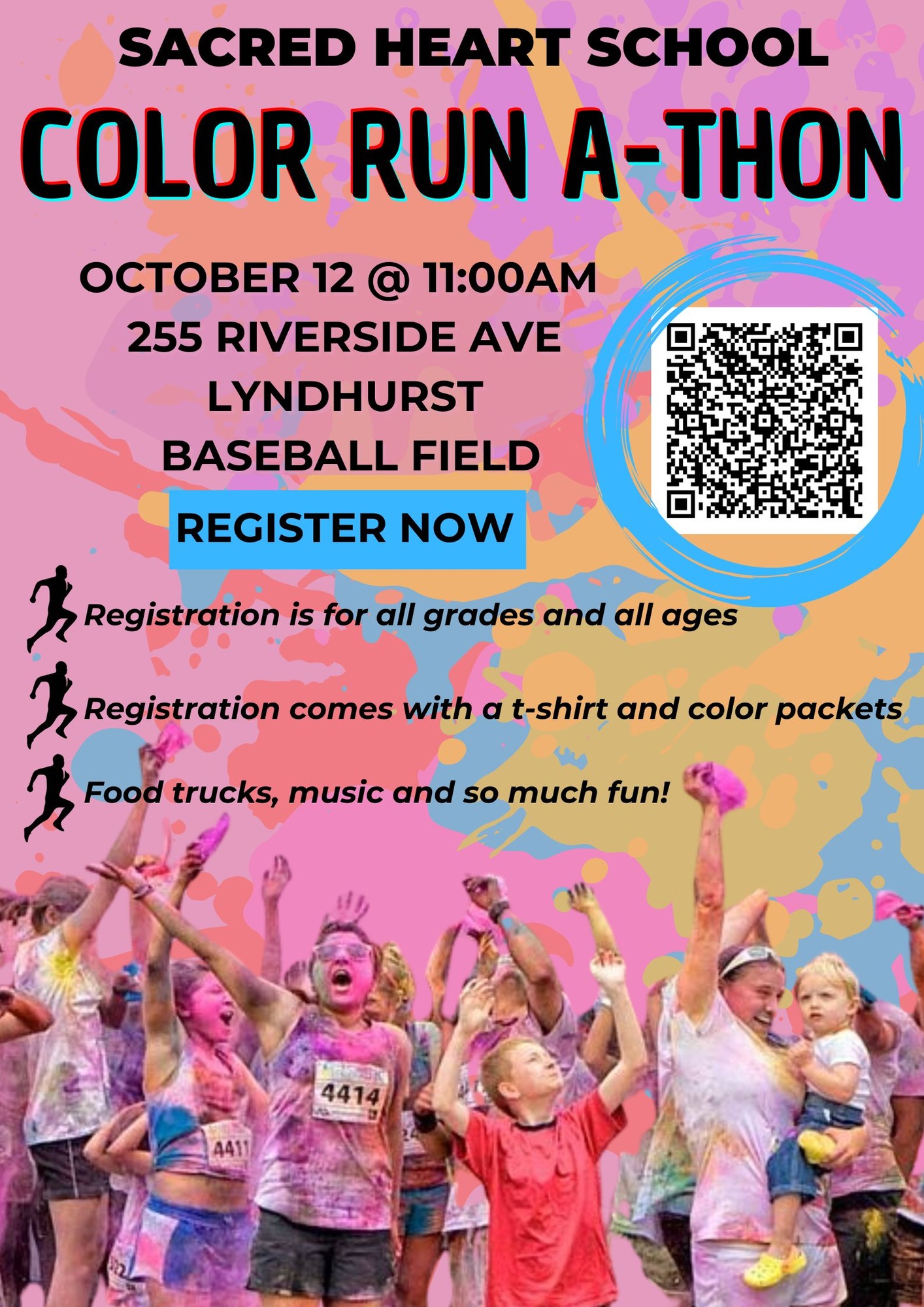 HSA Color Run-a-Thon - Sacred Heart School - Lyndhurst, NJ