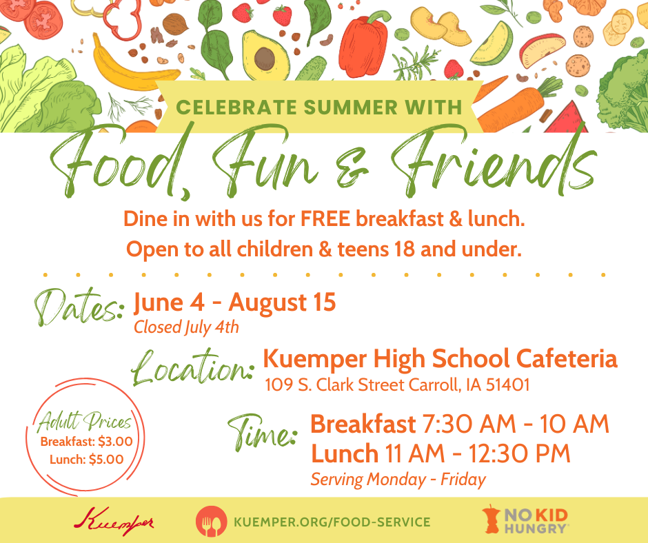 Food Service - Kuemper Catholic School - Carroll, IA