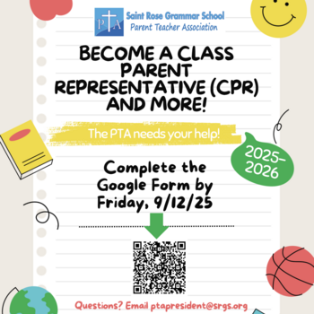Become a Class Parent Representative - St. Rose Grammar School - Belmar, NJ