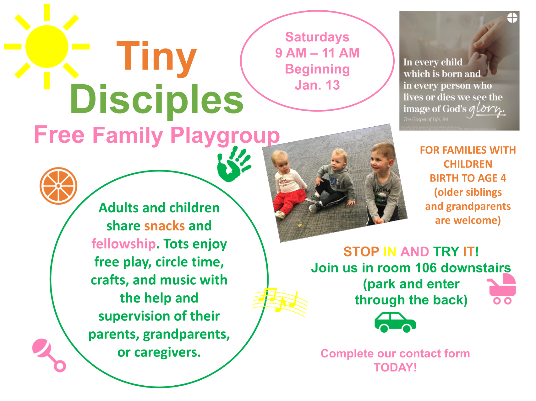 Tiny Disciples | St. Barbara Catholic Parish | Harrison City, PA