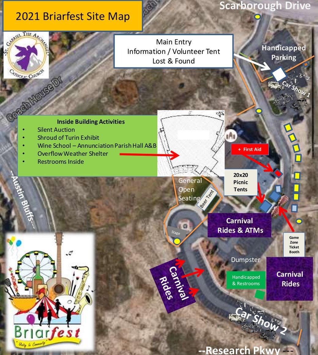Parking and Site Map - Briarfest - Colorado Springs, CO