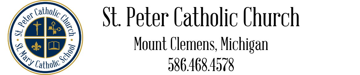 Bulletin - Saint Peter Parish - Mount Clemens, MI