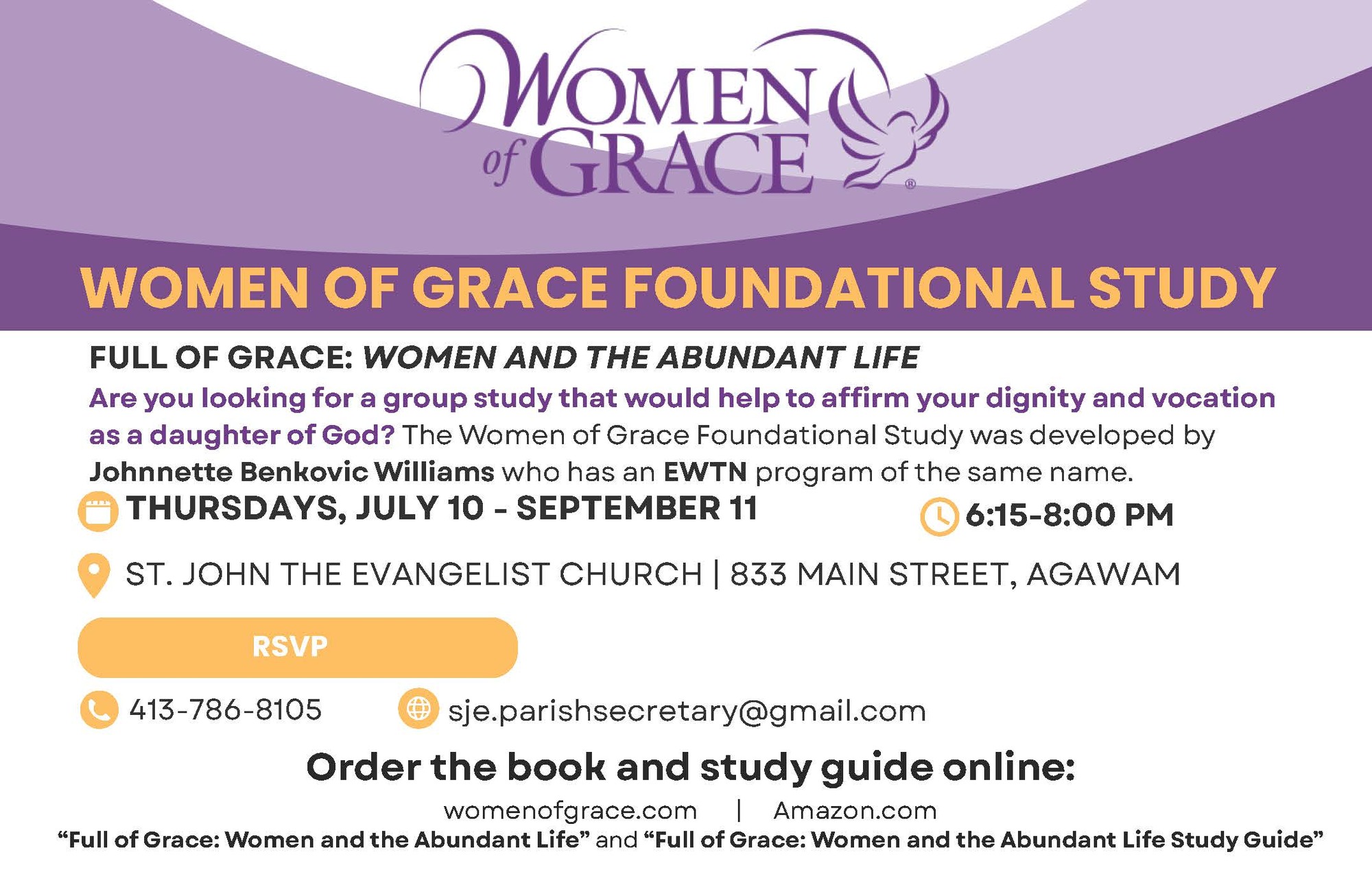 Full of Grace: Women & the Abundant Life - Thursday Evenings - Diocese ...