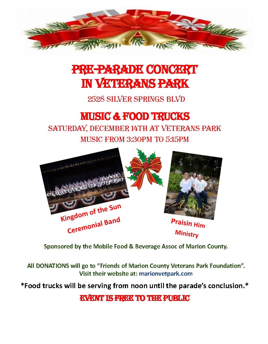 Pre-Parade Concert | Friends of the Marion County Veterans Park | Ocala, FL