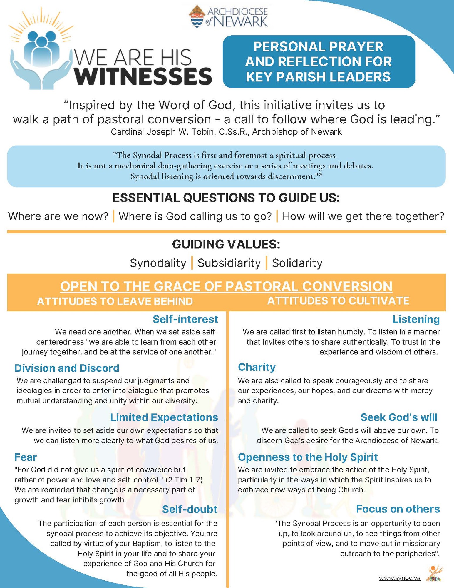 The "We are His Witnesses" Initiative - Our Lady of Mount Carmel ...