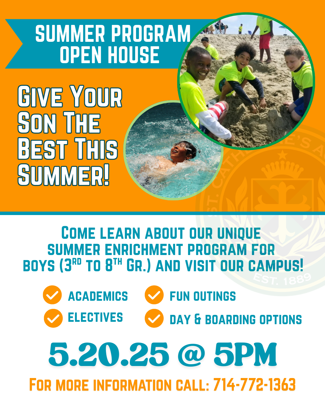 Summer Enrichment Program Open House - St. Catherine's Academy ...