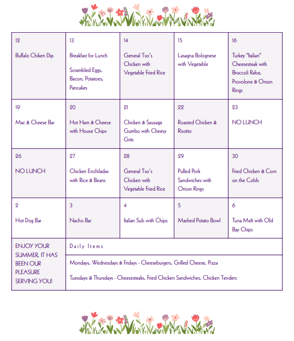 Food Services - Saint Mark’s High School - Wilmington, DE