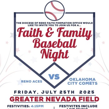 Faith & Family Baseball Night - Diocese of Reno - Reno, NV