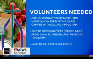 Catholic Charities in Need of Help- Volunteers, Essentials and Water ...