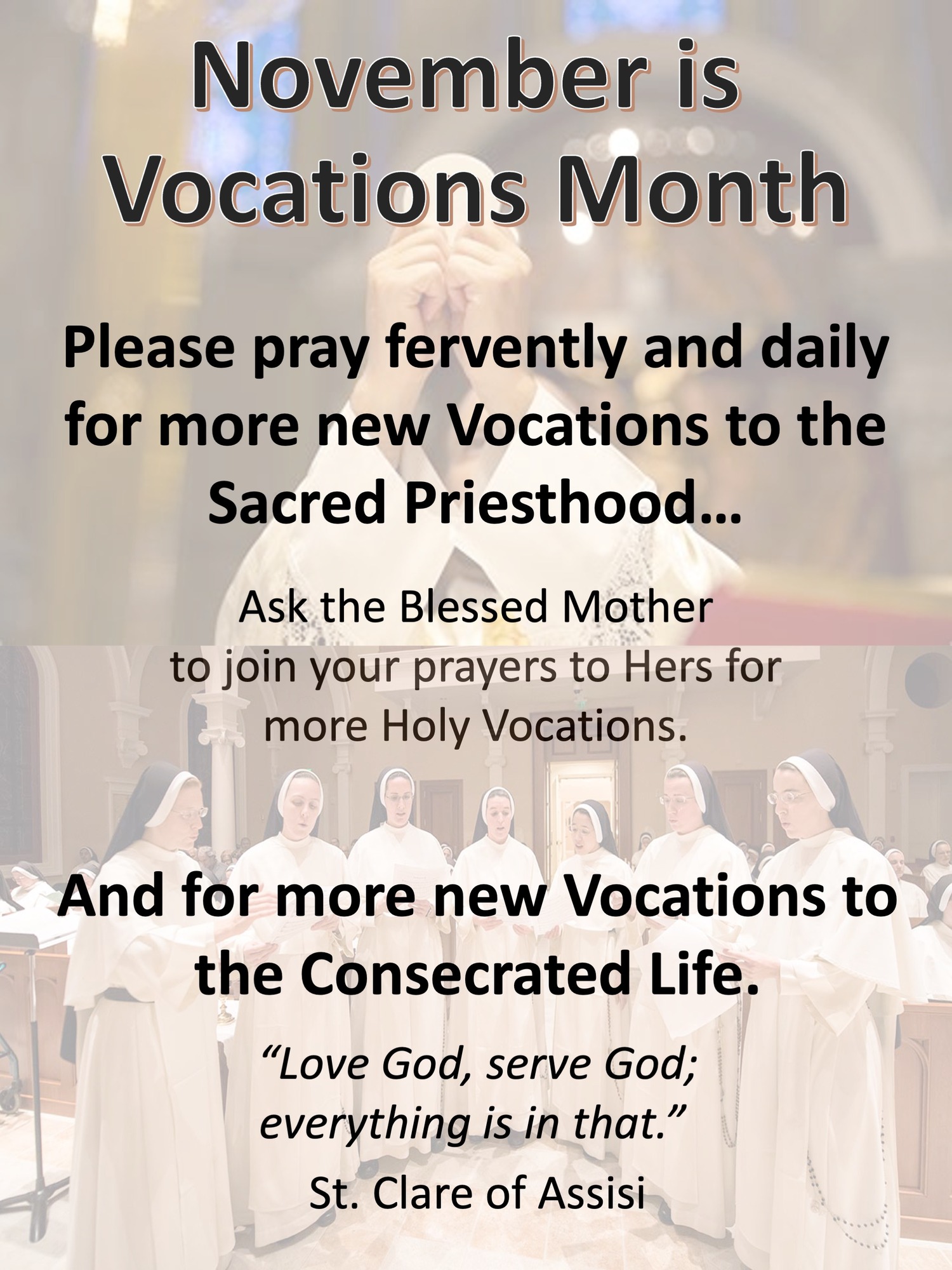St. Louis Catholic Church - National Vocation Awareness Week ...