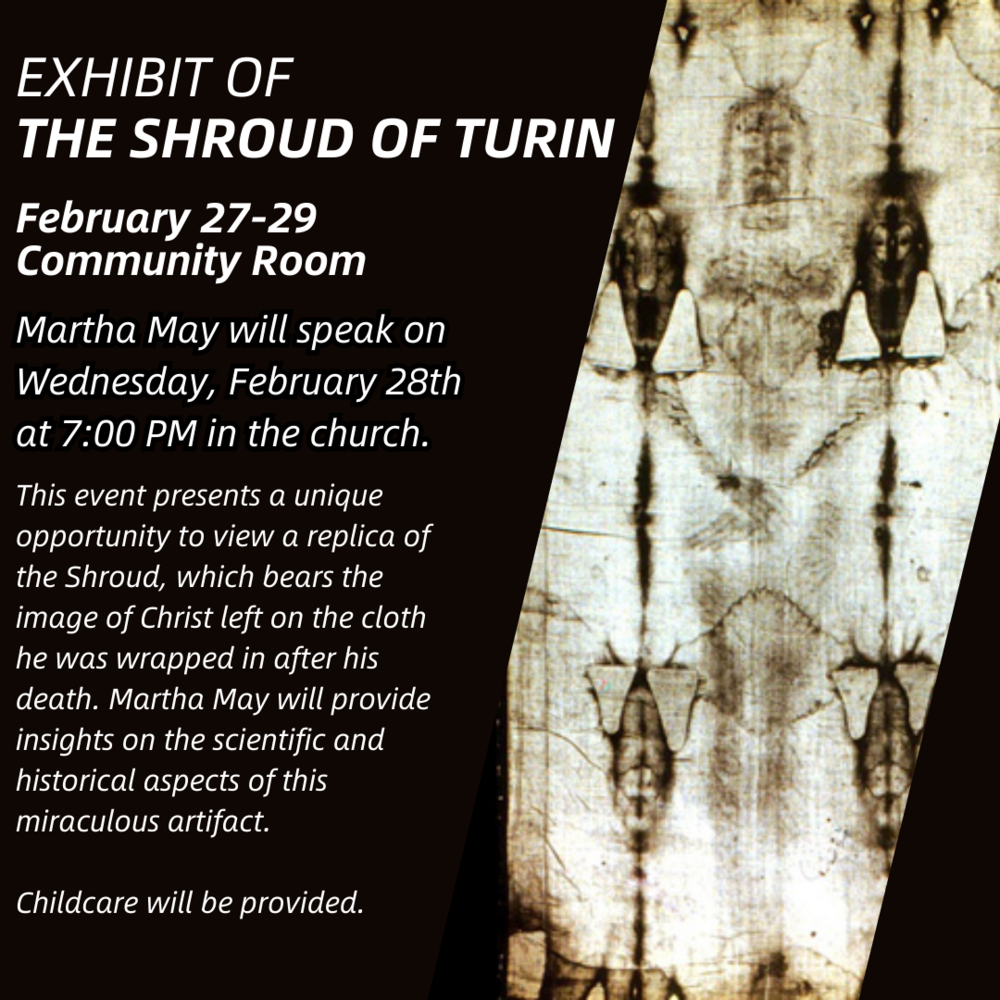 Our Lady of Grace Catholic Church - Shroud of Turin Display ...