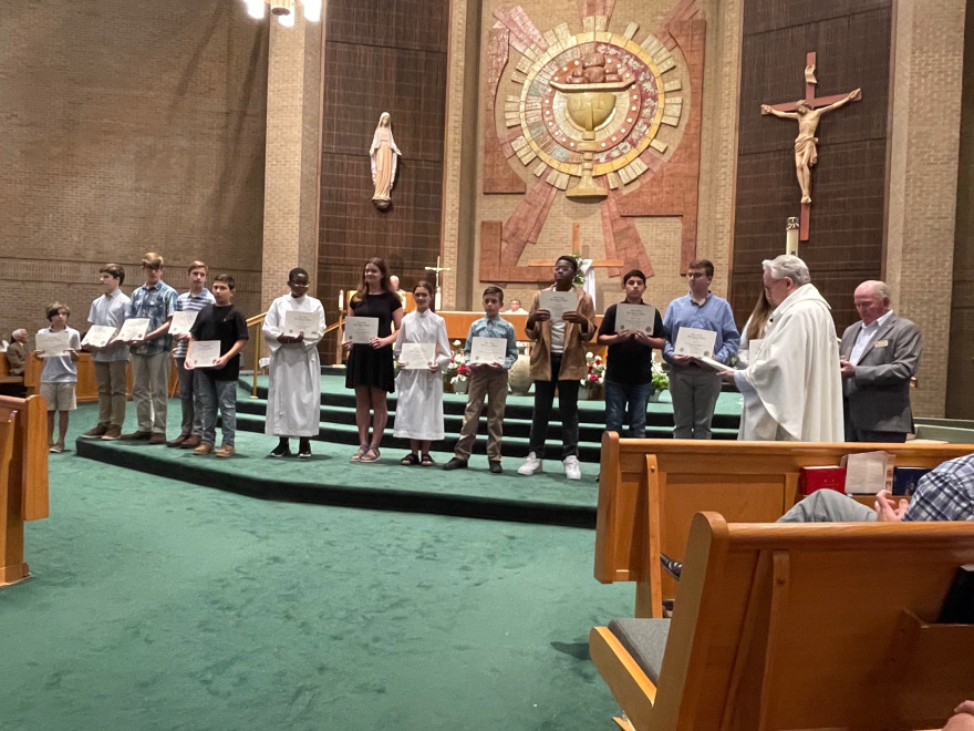 Altar Server Awards - Most Blessed Sacrament Catholic Church ...