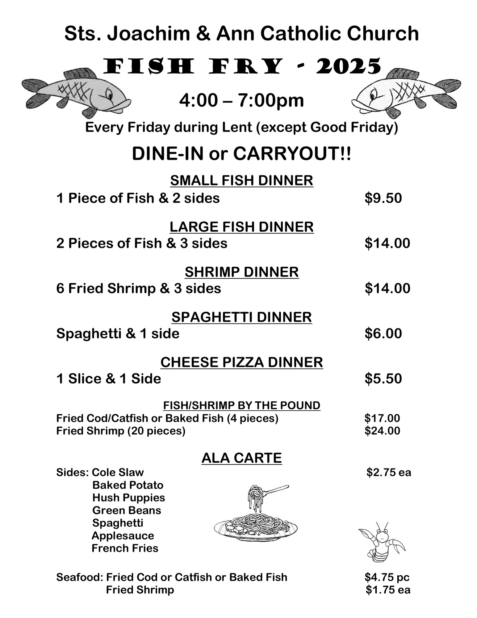 Sts. Joachim and Ann Catholic Church - Fish Fry - St. Charles, MO