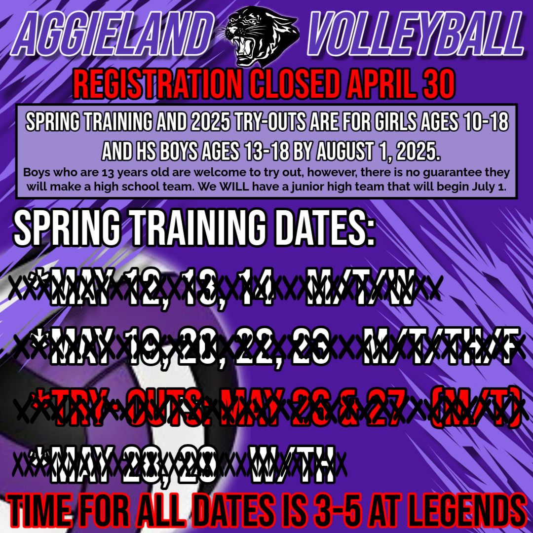 2025 REGISTRATION - CLOSED - Aggieland Homeschool Athletics - College ...