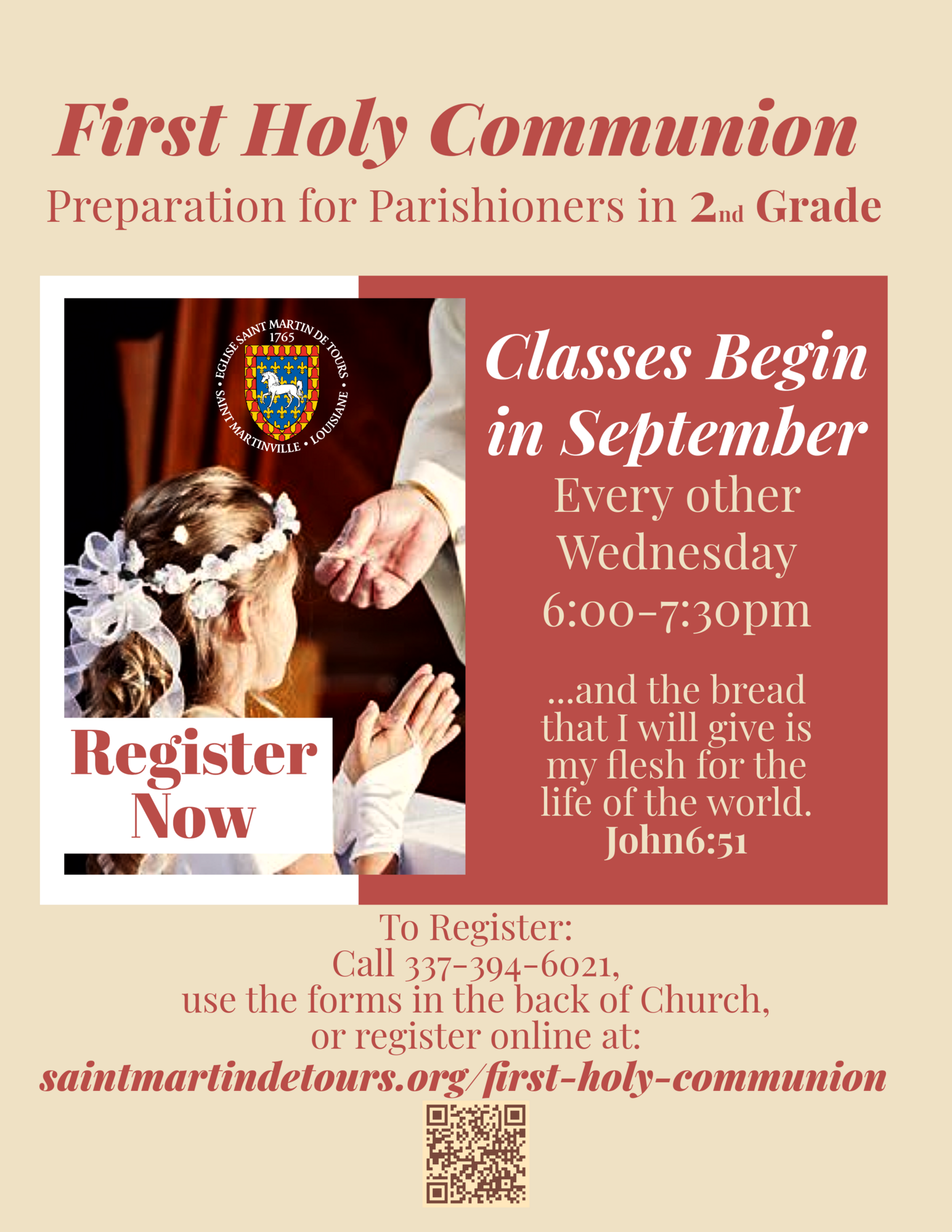 Preparation for First Holy Communion - St. Martin de Tours Catholic ...